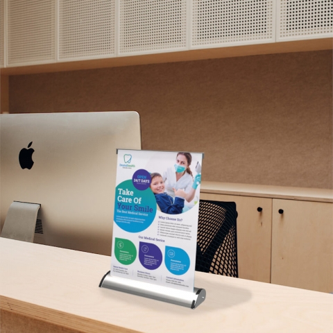 Table Top Retractable Mini Banner Stand | Fascinate